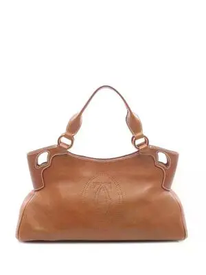 Cartier 2000-2026 Small Leather Marcello De Handbag - Brown