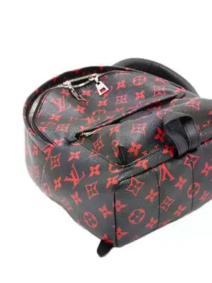 LOUIS VUITTON 2017 Limited Edition Monogram Infrarouge Mini Palm Springs Backpack - Black