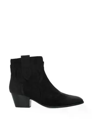 Ash Flare Suede Ankle Boots