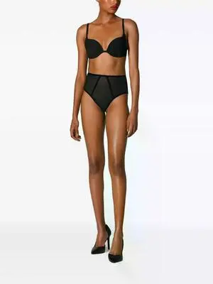 Wolford Lace-trim Velvet-bonded Briefs