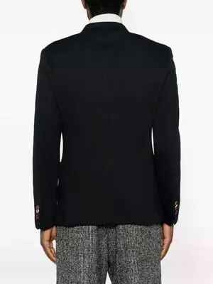 MANUEL RITZ Double-breasted Piquè Blazer