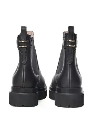 COCCINELLE Mavery Elasticated-panel Lug-sole Boots