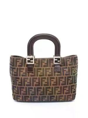 Fendi 1990-2000 Zucca Canvas Handbag - Brown