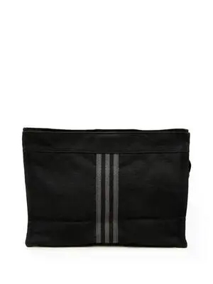 Hermès 1990-2010 Canvas Fourre Tout Clutch Bag - Black