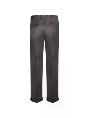 PT TORINO Pressed-crease Turn-up Tailored Trousers