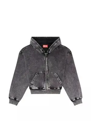 DIESEL® Hoodie With Denim Effect