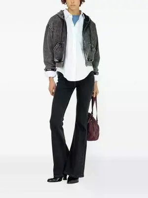 DIESEL® Hoodie With Denim Effect
