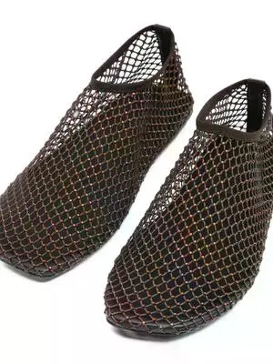 Christopher Esber Minette Crystal-embellished Mesh Ballet Flats