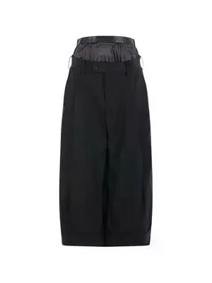 Junya Watanabe Belt-loop Pleated-panel Trousers