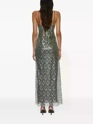 Christopher Esber Sequinned Lace Maxi Dress