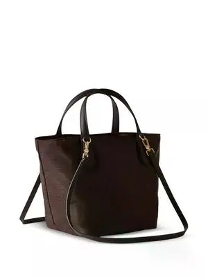 Borbonese B-escape Textured Tote Bag - Brown