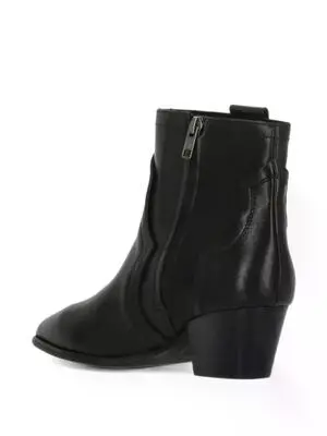 Ash Flare Pointed-toe Panelled Ankle Boots