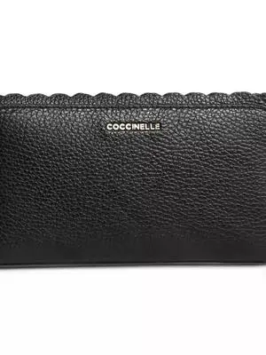 COCCINELLE Large Leathe Lacer Scalloped-edge Wallet