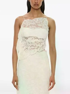 Christopher Esber Reverie Floating Lace Cami Tank Top