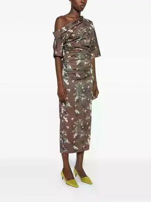 Bernadette Bowery Floral-print Midi Dress