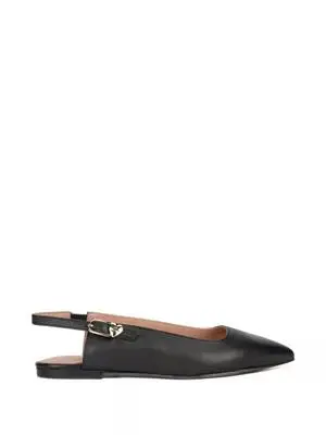 Moschino Slingback Pointed-toe Pumps - Black