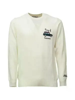 MC2 SAINT BARTH Embroidered Heron Sweater - Neutrals
