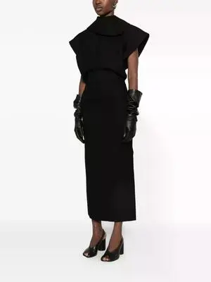 Issey Miyake Sculptural Asymmetric Midi Dress