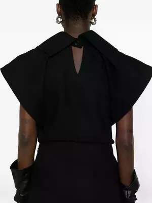 Issey Miyake Sculptural Asymmetric Midi Dress