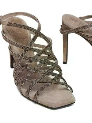 Brunello Cucinelli Monili-embellished Strappy Sandals