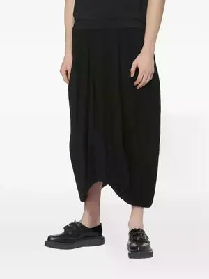 Comme Des Garçons Balloon-silhouette Elasticated-waist Midi Skirt