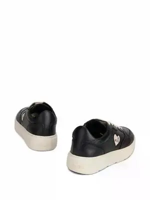 Moschino Heart-patch Sneakers - Black