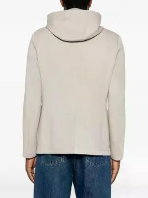 MANUEL RITZ Twill-jersey Hooded Jacket
