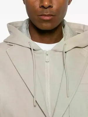 MANUEL RITZ Twill-jersey Hooded Jacket