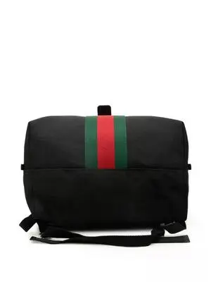 Gucci 2000-2015 Canvas Techno Web Fold Over Backpack