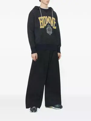 Comme Des Garçons Pleated Wide-leg Trousers - Blue