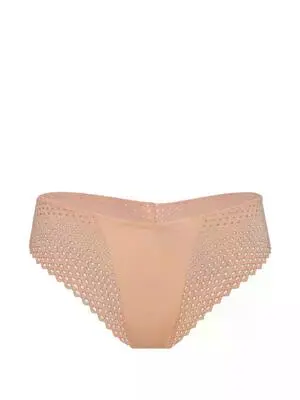 Wolford Romantic Lace-detailed Briefs - Pink