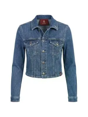 DONDUP Cropped Stretch Denim Jacket