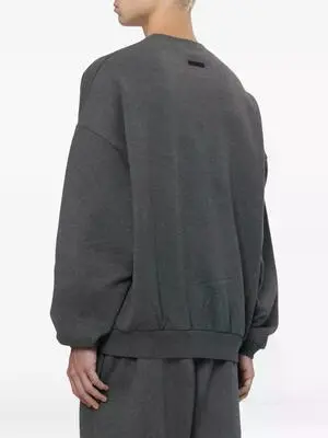 ESSENTIALS Logo-embossed Crew-neck Sweatshirt