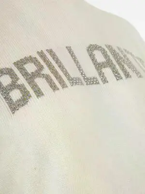 MC2 SAINT BARTH Crystal-embellished Logo-knit Sweater