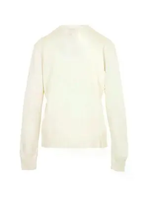 MC2 SAINT BARTH Crystal-embellished Logo-knit Sweater