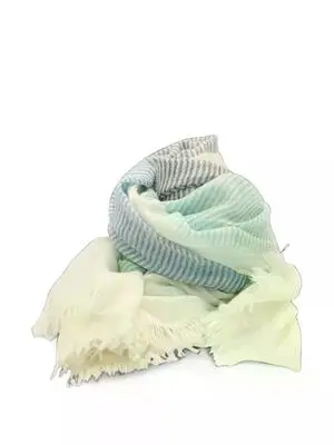 Hermès Striped Cashmere Scarf - Neutrals
