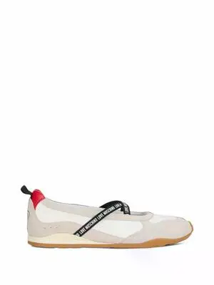 Moschino Logo-embellishment Ballet Flats - Neutrals
