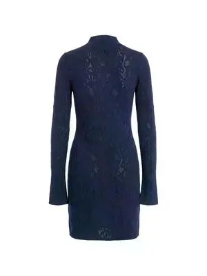 DONDUP Open-knit Long-sleeved Mini Dress
