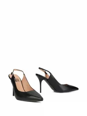 Moschino Pointed-toe Slingback Heeled Pumps - Black