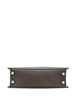 Fendi 2010-2026 Small Calfskin Peekaboo X Lite Satchel - Brown