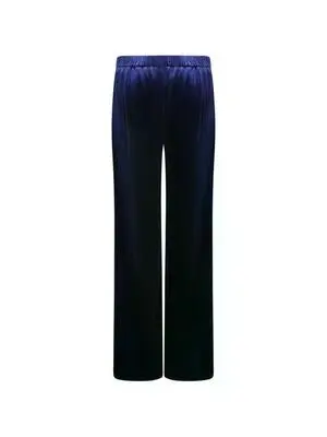 BLANCA VITA Velvet Palazzo Pants