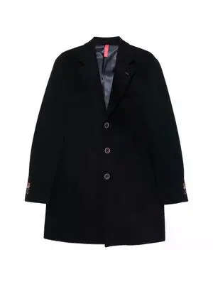MANUEL RITZ Slim-fit Single-breasted Coat - Blue