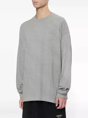 ESSENTIALS Logo-print Long-sleeve T-shirt