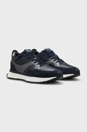 Hugo Boss Leather Panelled Sneakers