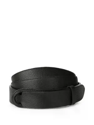 Orciani Pebbled Leather Belt - Black