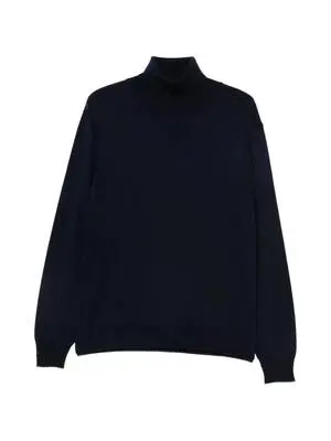 CENERE GB Roll-neck Sweater - Blue