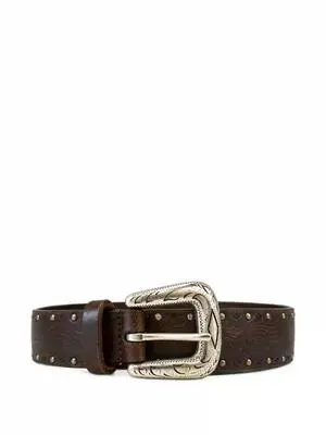 Anderson's Studded Western-style Belt - Brown