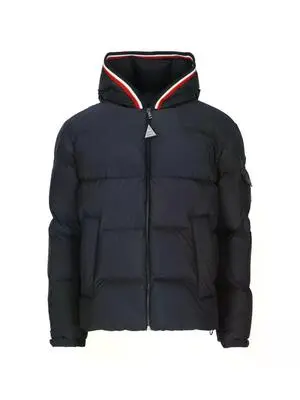 Moncler Lacfroid Hooded Short Down Jacket - Blue