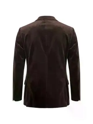 LARDINI Attitude Drop 7 Reg Velvet Peak-lapel Blazer