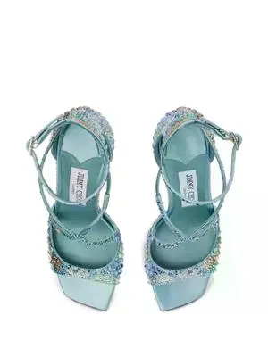 JIMMY CHOO Azia 95 Crystal-embellished Sandals